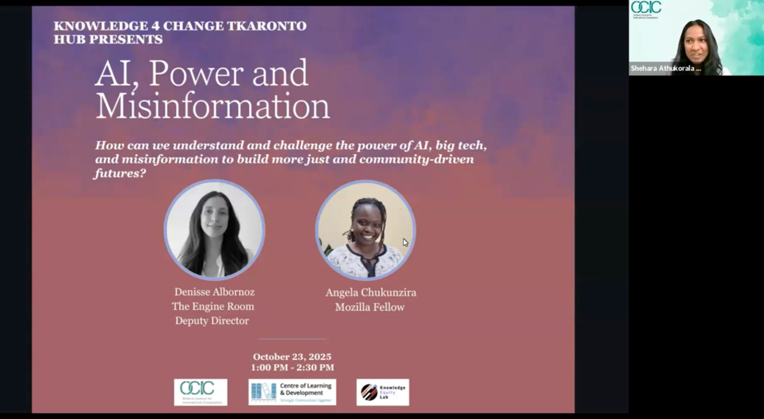 K4C Tkaronto Hub Presents: AI, Power, Hidden Labour and Misinformation ...